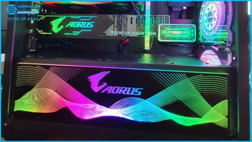 Tấm che nguồn PC Led RGB 5v ARGB logo Aorus | Sky Computer