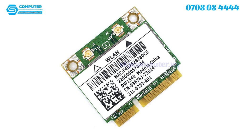 Card mạng Wifi Mini PCIe BCM943228 DW1540 2.4G/5G
