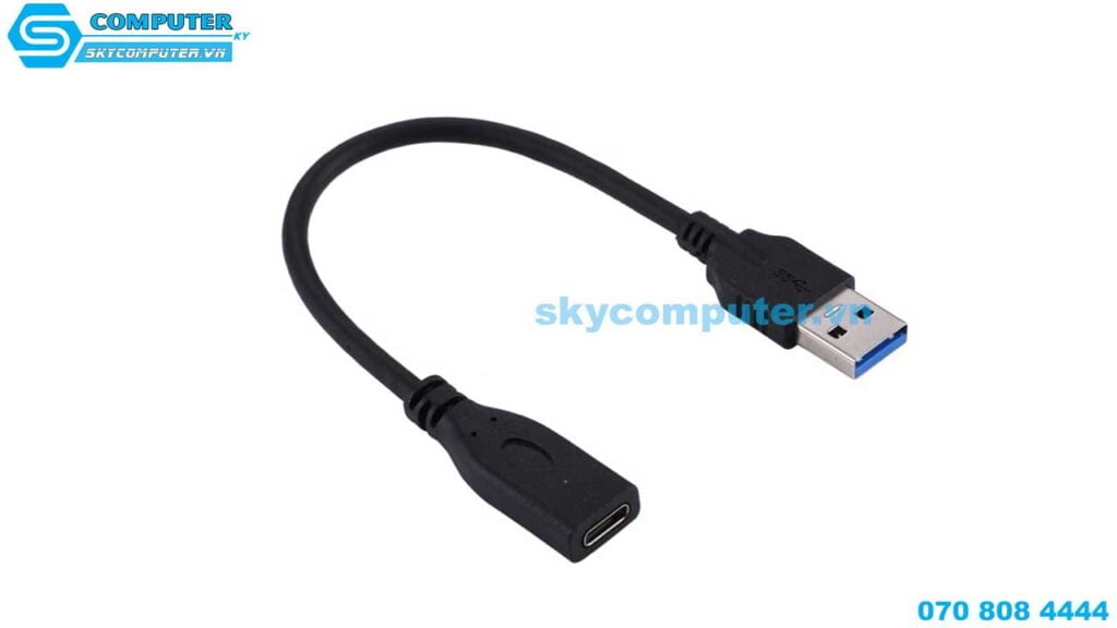 Dây cáp chuyển đổi USB 3.0 sang Type C cái 20cm