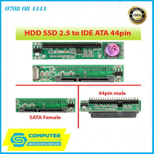 Card chuyển đổi HDD SATA 2.5 sang IDE 44Pin chip JM20330