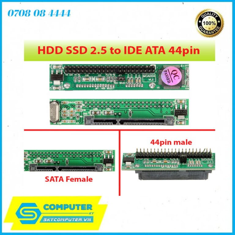 Card chuyển đổi HDD SATA 2.5 sang IDE 44Pin chip JM20330