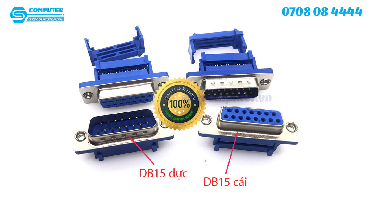 Đầu Bấm Kẹp Db15 Didc 15p Male Chân đực Sky Computer