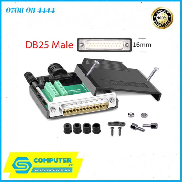 Đầu nối COM DB25 LPT Male vặn ốc nhỏ gọn | Sky Computer