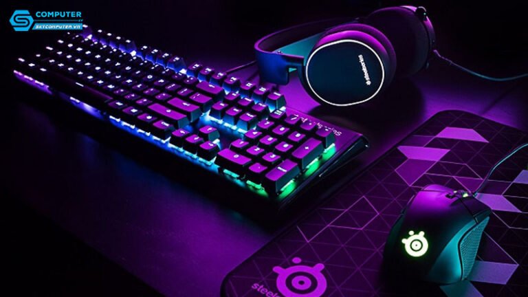 Các phụ kiện hỗ trợ chơi game trên laptop.